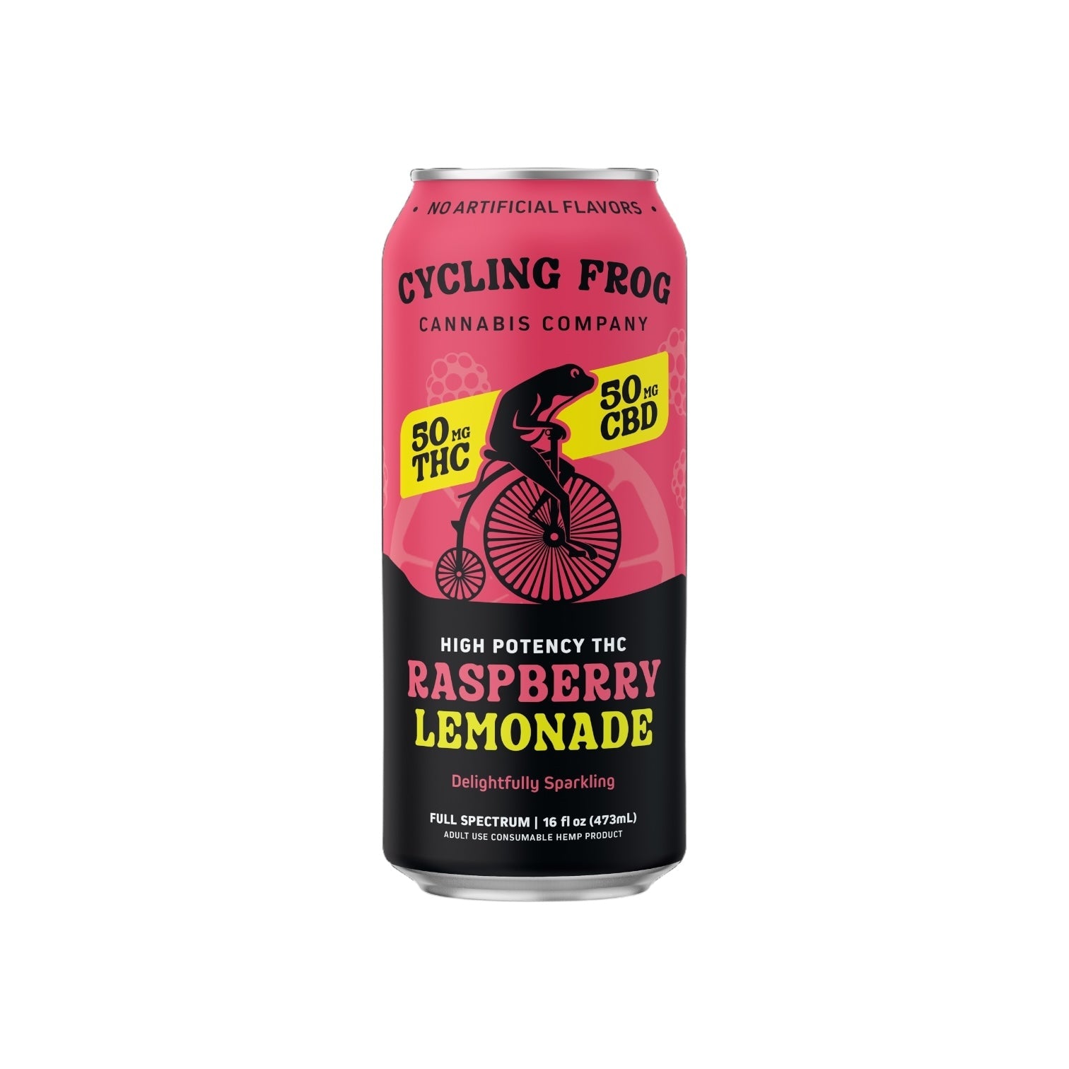 Cycling Frog Sparkling 100mg THC Lemonade | 16oz – Trip'N Chill
